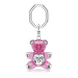 Swarovski Schl&uuml;sselanh&auml;nger 'Teddy' Damen Gr&ouml;&szlig;e One Size pink / silber / transparent