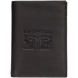 Levi's LEVI'S Damen Geldb&ouml;rse "VINTAGE TWO HORSE VERTICAL COIN WALLET", braun, Leder, Kleinlederwaren, mit sch&ouml;ner Pr&auml;gung Herrenb&ouml;rse Portemonnaie Leder