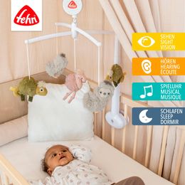 babyFEHN FEHN Baby Mobile "Lazy, Crazy & Pink, Musik-Mobile", bunt, Pl&uuml;sch, Softvelour, B:40cm H:2,8cm L:56cm, Mobil&eacute;s, mit mechanischem Spielwerk