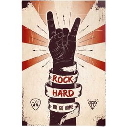 Poster Reinders, B:61cm H:91,5cm, braun, Papier, K&uuml;che, Bilder, "Rock Hard"
