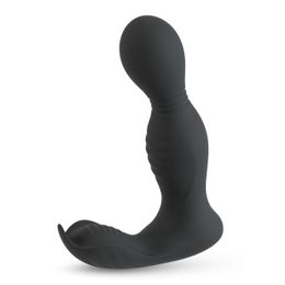 Rebel Anal-Stimulator "Analvibrator RC Butt Plug with 2 Functions", schwarz, Anal-Toys