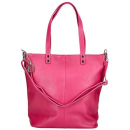 Caprice Damen Shopper "Caprice Taschen Nappaleder"pink, Leder, Taschen