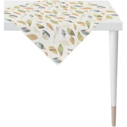 Mitteldecke Apelt, B:100cm L:100cm, beige, Baumwolle, Polyester, Tischdecken, "3406"