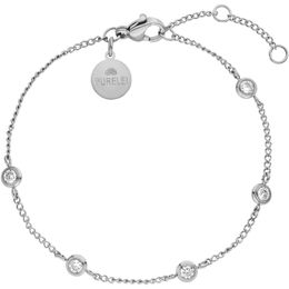PURELEI Damen Armband "Schmuck Geschenk Spotlight Armkette", 19cm, Edelstahl, silber, Edelstahl, Armb&auml;nder, mit Zirkonia (synth.)