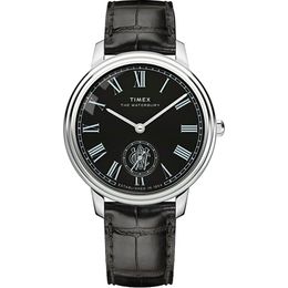 Timex Herren Quarzuhr "WATERBURY METROPOLITAN", schwarz, Armbanduhren, Armbanduhr, Herrenuhr,Lederarmband,analog