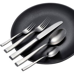 Besteck-Set Hanseatic "PREMIUM", silberfarben, 30 Stk., Edelstahl 18/10, Essbesteck-Sets, verst&auml;rktes Material und trapezf&ouml;rmiges Design am Griffende