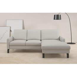 Ecksofa Home Affaire, B:224cm H:86cm T:164cmpearl, 100% Leder, Wohnzimmer, Sofas, "Lecce, L-Form, Federkernpolsterung, Breite 224 cm", inkl.