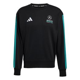 adidas Performance Sportsweatshirt 'Mercedes - AMG Petronas Formula 1 Team DNA' Herren Gr&ouml;&szlig;e M t&uuml;rkis / schwarz / wei&szlig;