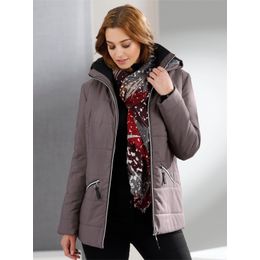 WITT Damen Steppjacke mit Wattierung, w&auml;rmend, taupe, Gr&ouml;&szlig;e 42