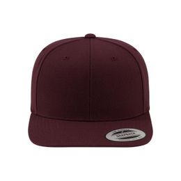 Flexfit Herren Flex Cap "Flexfit Unisex Classic Snapback"maroon, maroon, unifarben, 80% Polyacryl, 20% Wolle, Caps