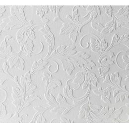 WOW Papiertapete "Acanthus", B/L: 0,52m x 10m, wei&szlig;, Tapeten, Wei&szlig; - 10m x 52cm