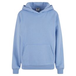 Urban Classics Damen Kapuzenpullover "Urban Classics Ladies Fluffy Hoody"powderblau, Gr. M, unifarben, 70% Baumwolle, 30% Polyester, Pullover