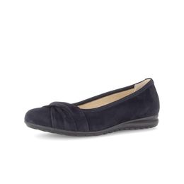 Gabor Damen Ballerina "Sportliche Ballerina Rauleder", Gr. 35,5blau, Schuhe