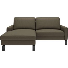 Ecksofa Home Affaire, B:194cm H:86cm T:164cmlight, braun, 100% Polyester, Wohnzimmer, Sofas, "Lecce, L-Form, Federkernpolsterung, Breite 194 cm",