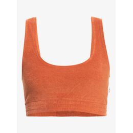 Roxy Damen Crop-Top "Threes Company", braun, Gr. S, 80% Baumwolle, 20% Polyester, Tops