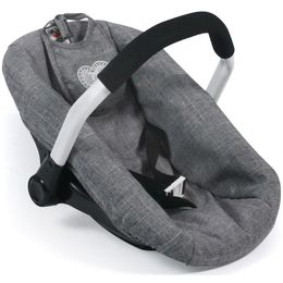Bayer Chic 2000 CHIC2000 Kinder Puppen Autositz "f&uuml;r Puppen bis Gr&ouml;&szlig;e 50 cm", grau, Kunststoff, Polyester, Stahl, B:31cm H:32cm T:45cm, Puppenausstattungen