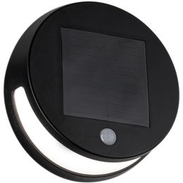 LED Au&szlig;en-Wandleuchte Paulmann, T:6cm &Oslash;:18cm, grau, Leuchten, "Helena", LED-Board, Solar, mit Bewegungsmelder