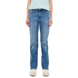 Mustang Damen Straight-Jeans "Damen Style Crosby Relaxed Straight", blau, Gr. 29, unifarben, Denim/Jeans, 85% Baumwolle, 13% Polyester, 2% Elasthan,