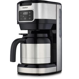 Medion Filterkaffeemaschine "MD 11019", 1,25 l, 10, schwarz, Kaffeemaschinen, 900 Watt, Touch-Sensor-Bedienfeld, 24 Stunden Timer, Permanentfilter