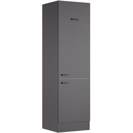 Hochschrank Optifit, B:60cm H:210cm T:57,1cmanthrazit matt, anthrazit matt, Holzwerkstoff, K&uuml;che, Schr&auml;nke, "OPTImulti", Breite 60 cm, mit 2 T&uuml;ren, 1