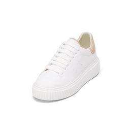Marc O'Polo MARC O'POLO Damen Sneaker "aus Rindleder", Gr. 41, wei&szlig;, Obermaterial: 100% Leder, unifarben, Schuhe