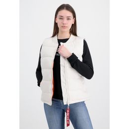 Damen Blouson "Puffer Vest Women", wei&szlig;, Gr. XL, Alpha Industries, Obermaterial: 100% Polyester, Futter: 100% Nylon, Jacken