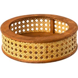 CREATIV HOME Dekoschale "Schale", &Oslash; 30cm, braun, Dekoschalen, mit Lochstruktur