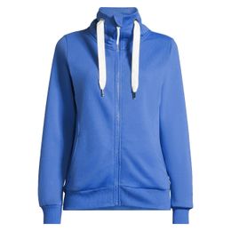 SALZHAUT Damen Sweatjacke "Sweatjacke &Ouml;LLERN", blau, Gr. S, Obermaterial: 80% Baumwolle CO. 20% Polyester PES., Sweatjacken