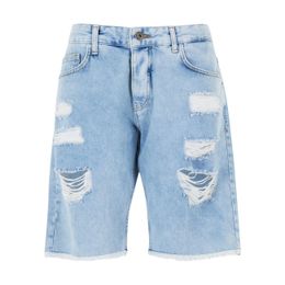 2Y STUDIOS Herren Shorts "2Y Studios Herren 2Y Destroyed Denim Shorts"blau, Gr. 31, unifarben, 100% Baumwolle, Hosen