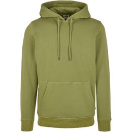 Sweatshirt Urban Classics "Urban Classics Herren Organic Basic Hoody", Herren, Gr. S, newolive, 100% Baumwolle, unifarben, Sweatshirts Sweatshirt