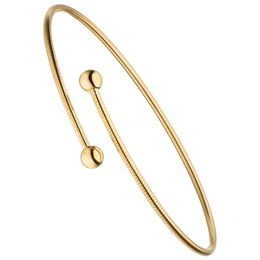 Jobo Damen Armreif "offen", Gelbgold 750, gelb, Gelbgold 750, Armb&auml;nder, 750 Gold 17 cm