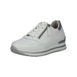 Gabor COMFORT Damen Sneaker "Gabor Comfort Sneaker Leder", Gr. 42, wei&szlig;, Leder, Schuhe