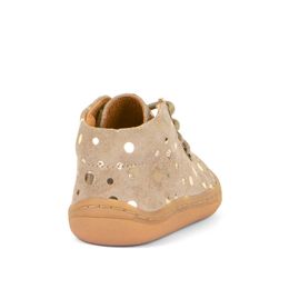 froddo Baby Lauflernschuh "Barefoot First", Gr. 25, beige, Leder, metallic, Schuhe, Babyschuh, Barfu&szlig;schuh mit hochgezogener Zehenkappe