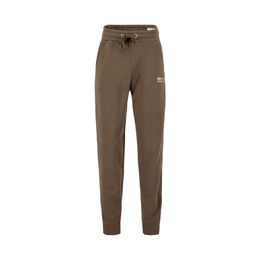 Herren Jogginghose "Organics EMB Jogger", braun, Gr. S, Alpha Industries, Obermaterial: 100% Baumwolle, Hosen
