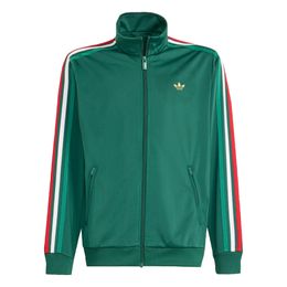 adidas originals Sweatjacke 'Firebird' Jungen Gr&ouml;&szlig;e 170 smaragd / rot / wei&szlig;