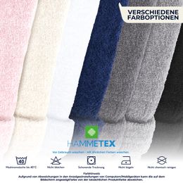 Damenbademantel HAMMETEX, L:100cmrosa, Baumwolle, Hausm&auml;ntel, "Ren, 100% Baumwolle", 380 g/m&sup2; Frottee Bademantel mit Taschen &ndash; Saugf&auml;hig & Weich