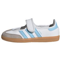 adidas originals Ballerina 'Samba' M&auml;dchen Gr&ouml;&szlig;e 35 hellblau / dunkelgrau / wei&szlig;