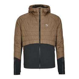 Ziener Herren Funktionsjacke "NAKOS", braun, Gr. 46, Obermaterial: 1. 100% Polyester; 2. 80% Polyamid, 10% Wolle, 10% Elasthan;Futter: 100%
