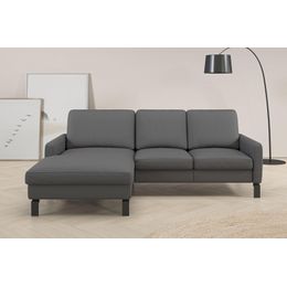 Ecksofa Home Affaire, B:224cm H:86cm T:164cmfango, 100% Leder, Wohnzimmer, Sofas, "Lecce, L-Form, Federkernpolsterung, Breite 224 cm", inkl.