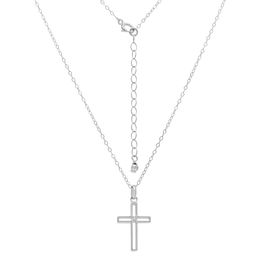 Vivance Damen Kette mit Anh&auml;nger "cross pendant", Silber 925 (Sterlingsilber), silber, Silber 925 (Sterlingsilber), Halsketten