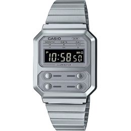 CASIO VINTAGE Damen Chronograph, silber, Armbanduhren, Quarzuhr, Armbanduhr, Damen, Herren, digital, retro, Stoppfunktion