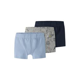 name it Unterhose Jungen Gr&ouml;&szlig;e 110 hellblau / dunkelblau / gelb / graumeliert