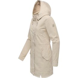 Ragwear Damen Kurzmantel "Cannas Cordy YOUMODO"ecru, Gr. XXL, Cord, Obermaterial: 98% Baumwolle, 2% Elasthan. Innenfutter: 100% Polyester, M&auml;ntel,