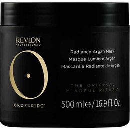 Haarmaske "Orofluido Radiance Argan Mask 500 ml", 500ml, schwarz, Revlon PROFESSIONAL, Haarpflegemittel, Vegan