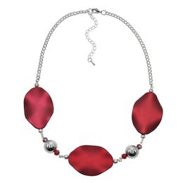Steuer Damen Paar Ohrh&auml;nger "Metall glanz Glasstein bordeaux rot", rot, Metall, Ohrringe