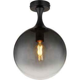 Globo LIGHTING Deckenleuchte "DALTON", &Oslash; 25cm H: 37,5cm, 1 Stk.schwarz matt, Wohnzimmer, Leuchten, Deckenlampe Wohnzimmer-Leuchte