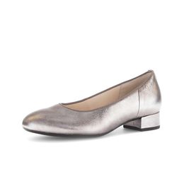 Gabor Damen Pumps "Eleganter Pumps Glattleder", Gr. 35silber, Schuhe