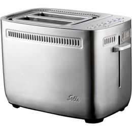 2-in-1-Toaster "Sandwich Toaster (Typ 8003)", B:21cm H:18cm T:29cm, silber, SOLIS OF SWITZERLAND, Toaster, 2 in 1 Toaster und Sandwichmaker
