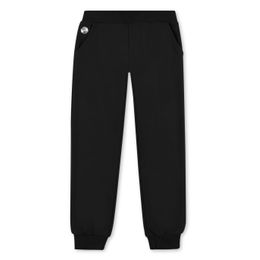 Philipp Plein M&auml;dchen Jogginghose "Jogging Trousers Teddy Bear"02, schwarz, Gr. 4, Obermaterial: 5% Elasthan, 95% Baumwolle; Futter: 100% Glasfaser,