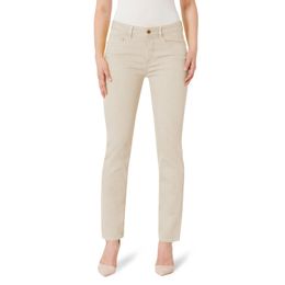 STOOKER WOMEN Damen 5-Pocket-Hose "Zermatt Twill Straight Fit", beige, Gr. 46, Denim/Jeans, 98% Baumwolle, 2% Elasthan, Hosen, Straight Fit Casual